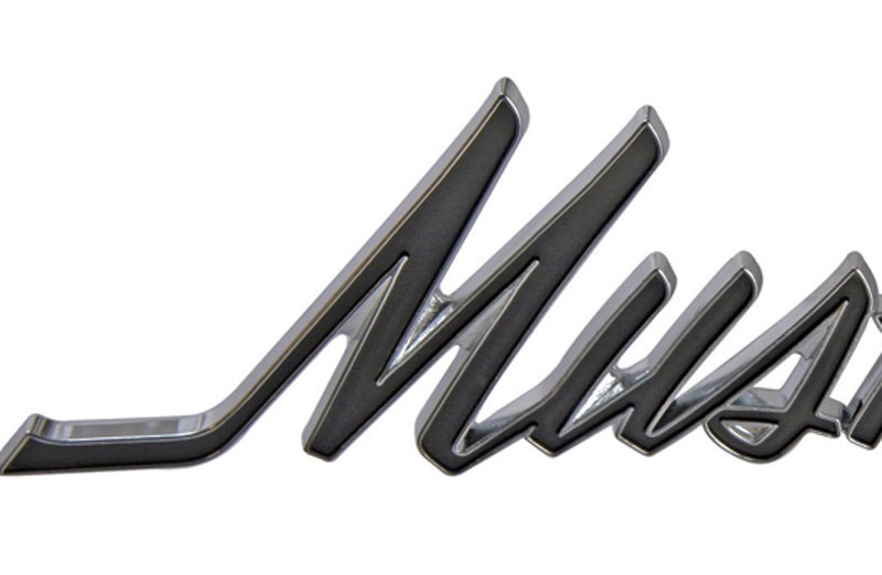 NEW! 1969-1973 Ford Mustang Chrome Script Fender Emblem With Pin style ...