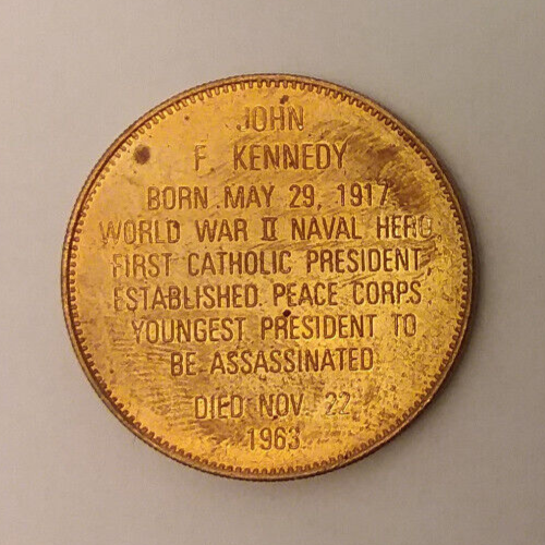 John F. Kennedy 35th President Coin Medal Token 26mm | eBay