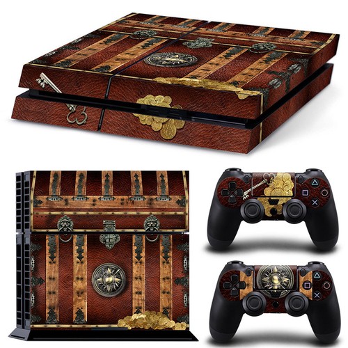 PS4 Playstation 4 Console Skin Decal Sticker Old Chest Treasure Custom ...