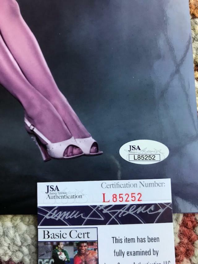 DEBRA PAGET SIGNED OVERSIZED 11x14 COLOR PHOTO GORGEOUS+SEXY POSE JSA ...