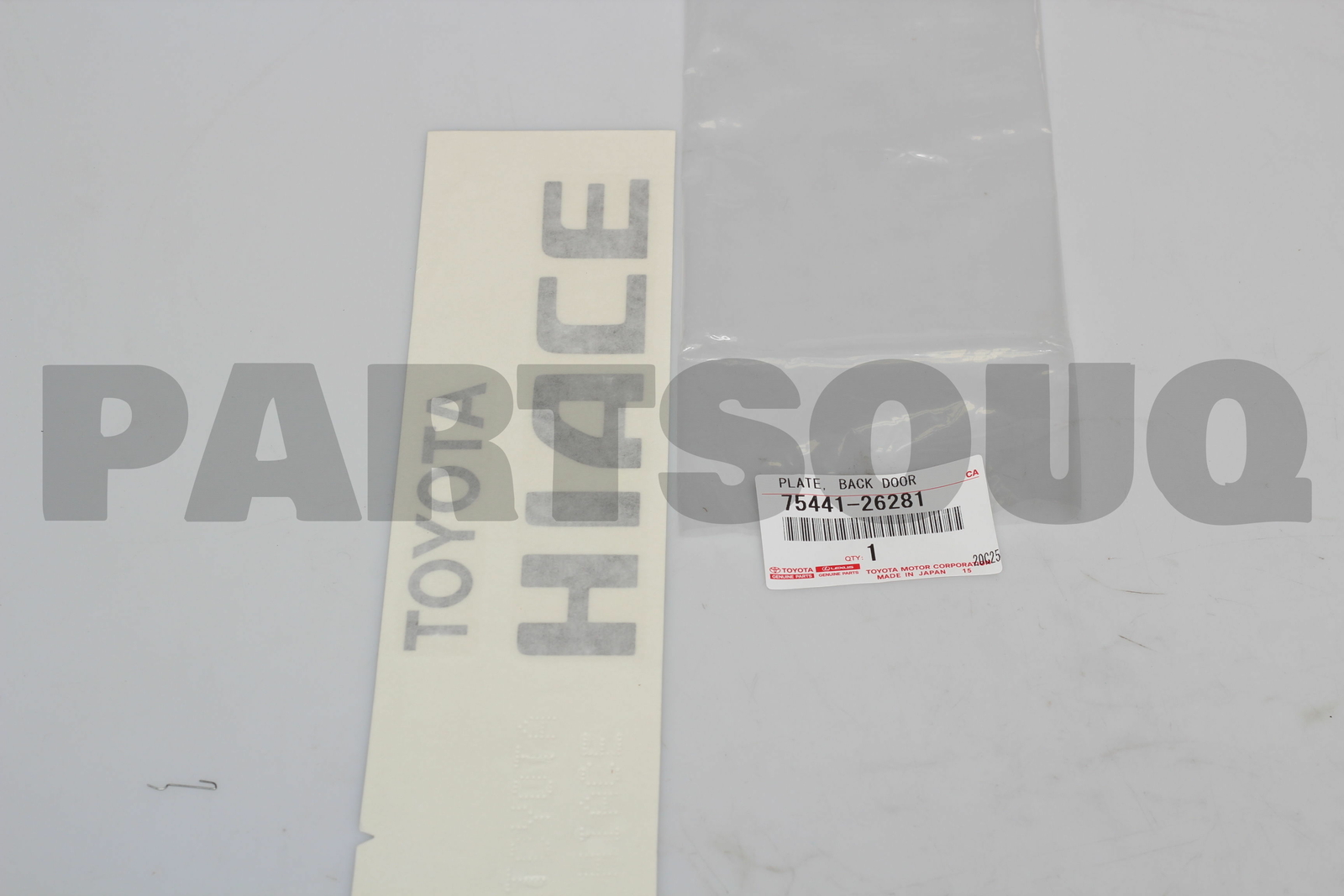 7544126281 Genuine Toyota PLATE, BACK DOOR NAME 75441-26281 | eBay