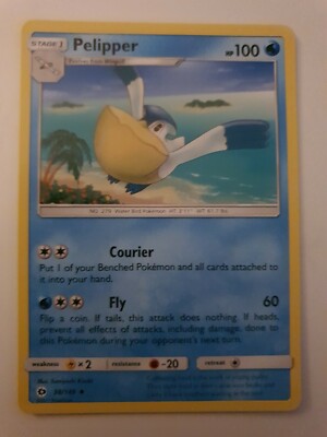 Pelipper 38/149 Uncommon Sun & Moon Pokemon Card Near Mint | eBay Australia