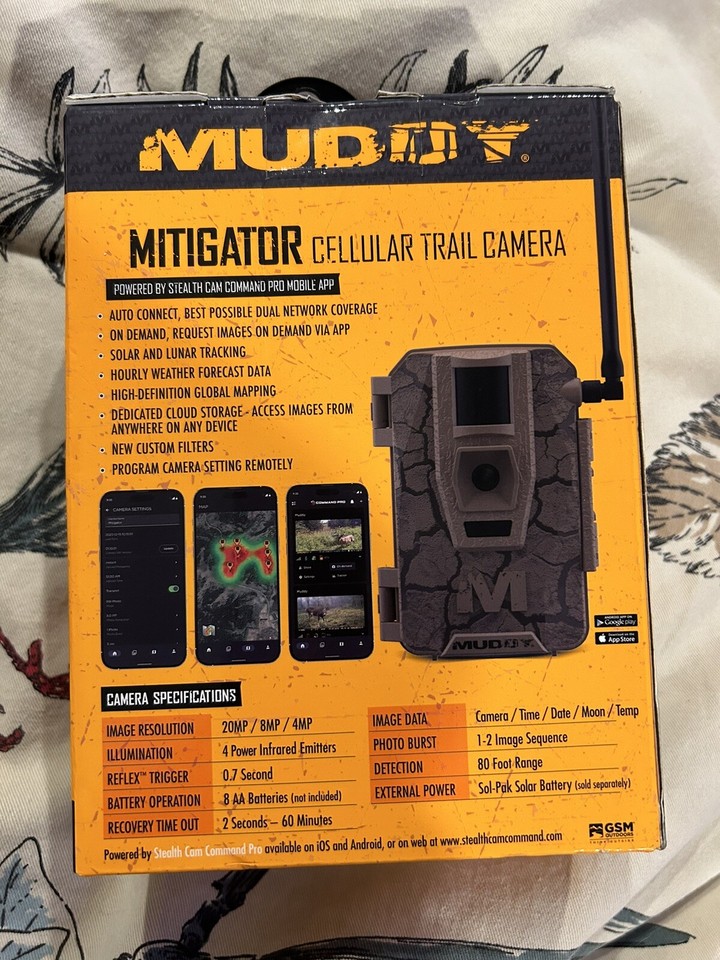 MUDDY MITIGATOR 20MP 80FT. CELLULAR TRAIL CAMERA BRAND NEW | eBay