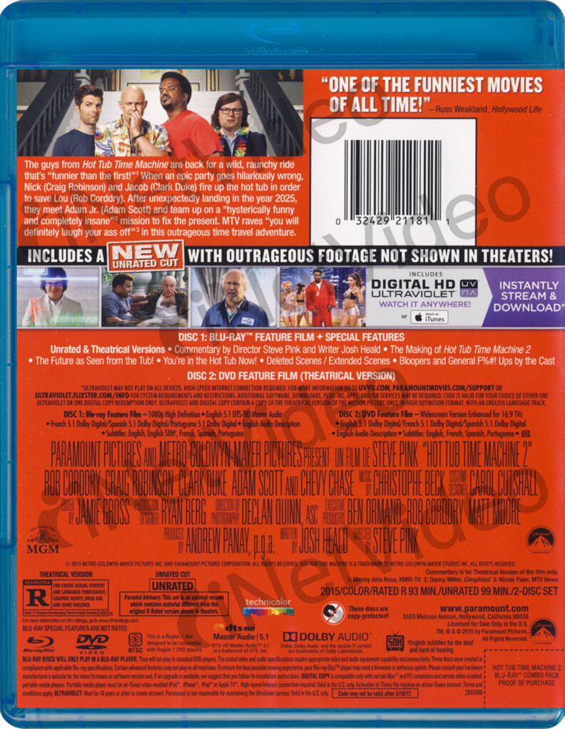 Hot Tub Time Machine 2 (DVD/Blu-ray, 2015) for sale online | eBay