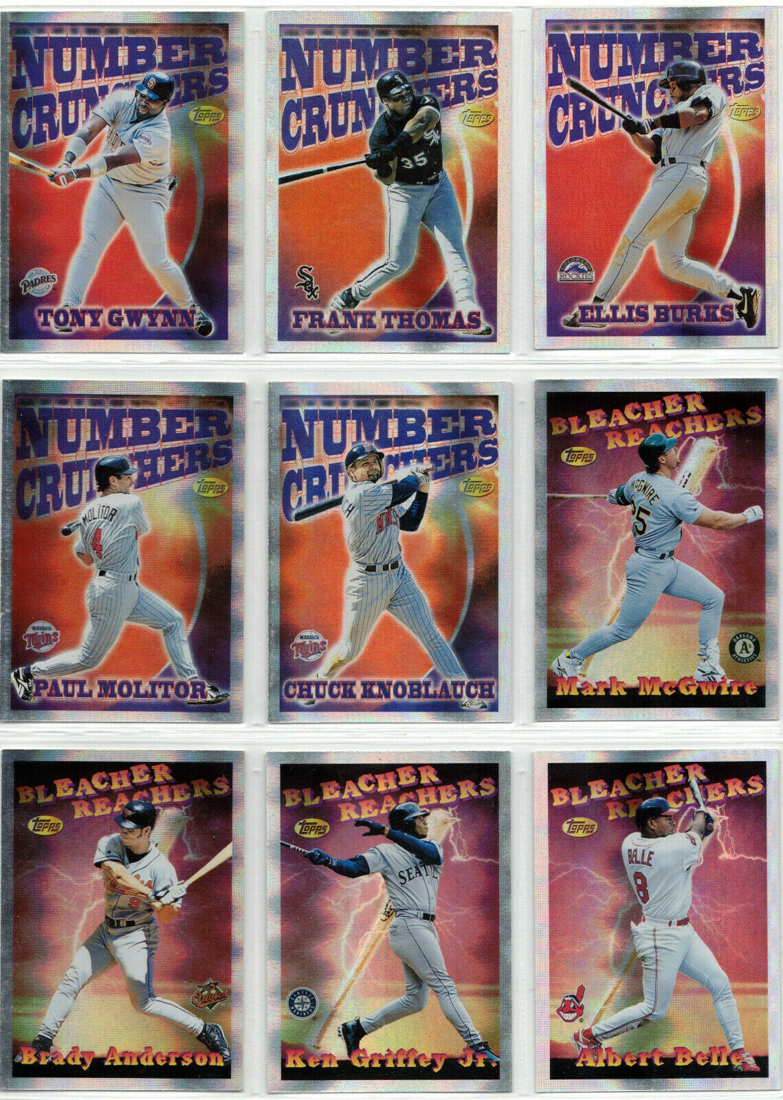 1997 Topps Baseball Season's Best Insert You Pick the Card, Finish Your ...
