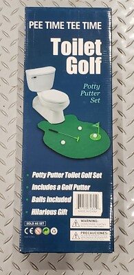 EZ DRINKER Toilet Golf - Putter Practice in The Bathroom Toy | eBay