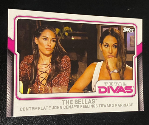 2017 Topps WWE Wrestling Card Divas Nikki Bella Brie Bella The Bellas 4 ...