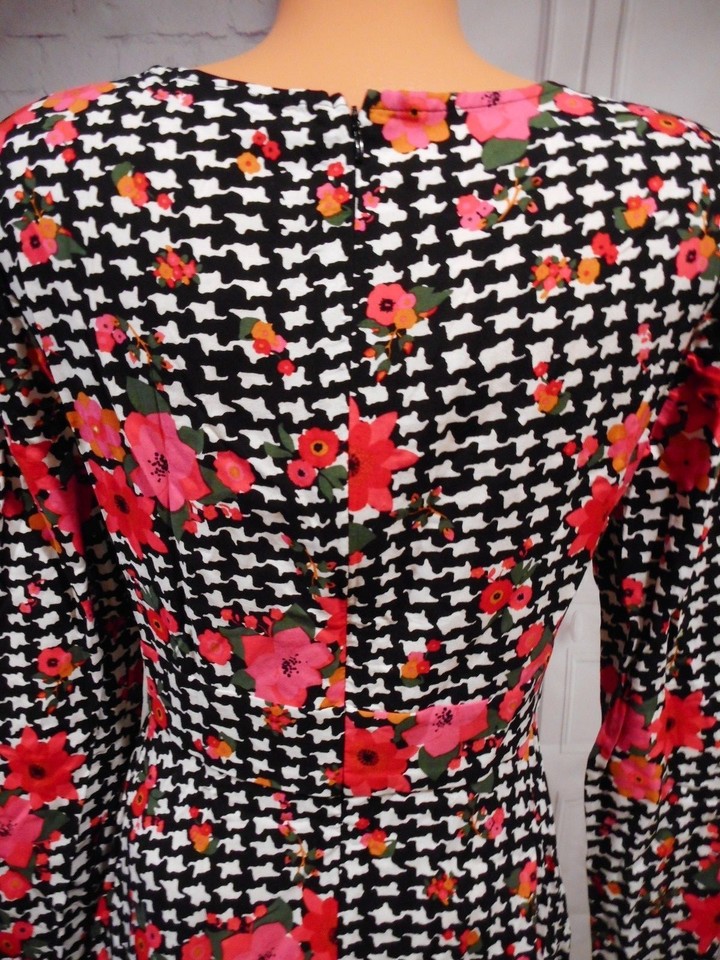 Lace & Mesh Have Mix Up Your Sleeve Floral Dress Modcloth Retro sz M | eBay