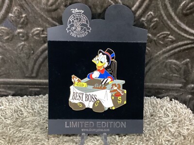 Disney Pins Scrooge Mcduck Best Boss Limited Edition 300 Jumbo Pin | eBay