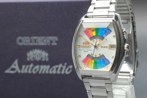 [Exc+4 w/ Box] Orient Multi Year Calendar EUAE-C0 AT Men's From Japan ...