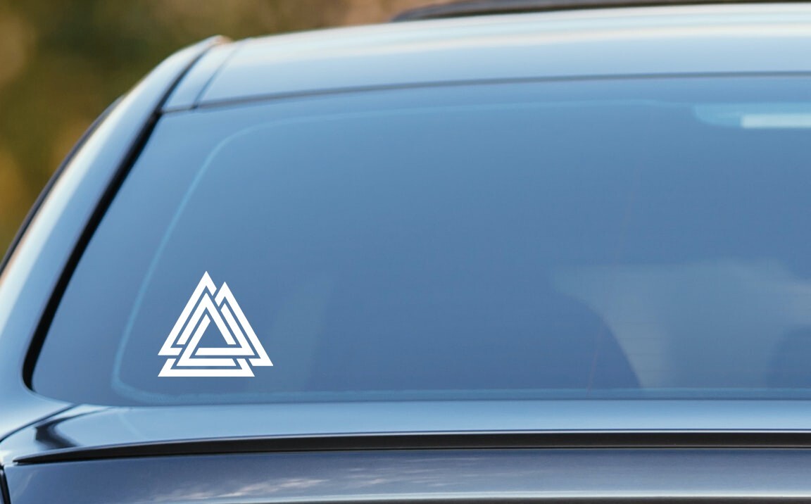 Valknut Norse Viking symbol Odin, Car Sticker, Laptop decal | eBay UK