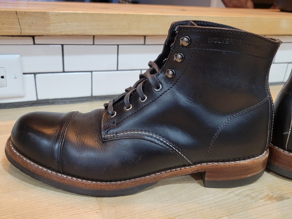 Wolverine 1000 Mile Cap-Toe Classic Boot - 11D Black Chromexcel | eBay