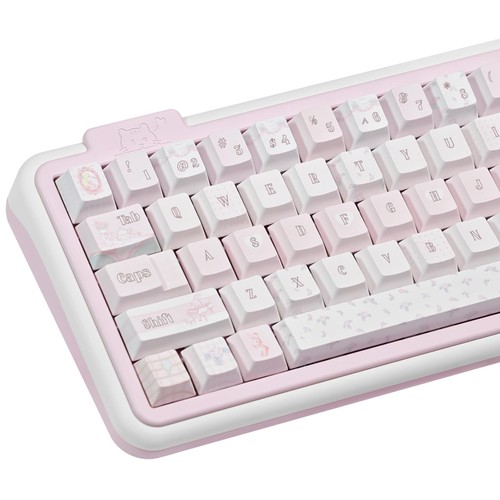 Cute Cream Keycap Set 145 Keys Cherry Profile Pink Keycaps PBT Custom ...