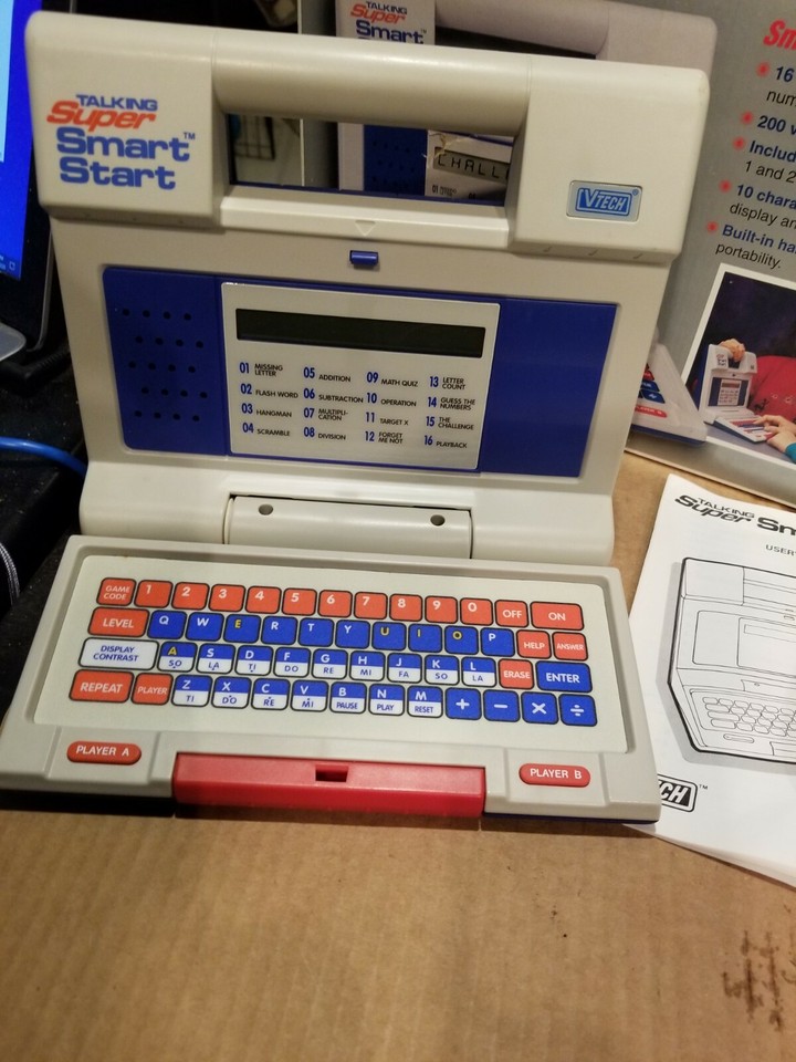 Vintage VTech Talking Super Smart Start Computer (1992) w/box & Tested ...