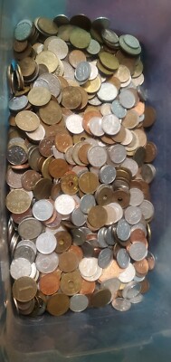 WORLD/FOREIGN BULK COINS 1LB POUND UNCHECKED FOR DATES MANY COUNTIRES ...
