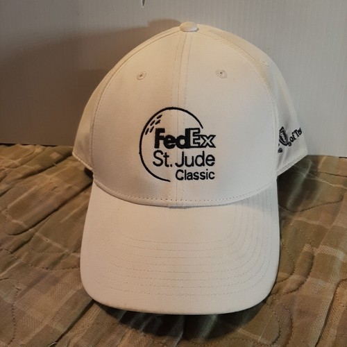 FEDEX ST. JUDE CLASSIC GOLF CAP HAT REG. PROFILE ADJUSTABLE WHITE LIGHT ...