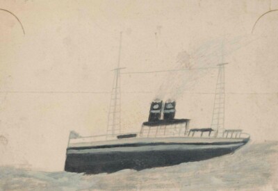 Tramp Steamer Art Print – Alfred Wallis 1938 – Naïve Maritime Modernism ...