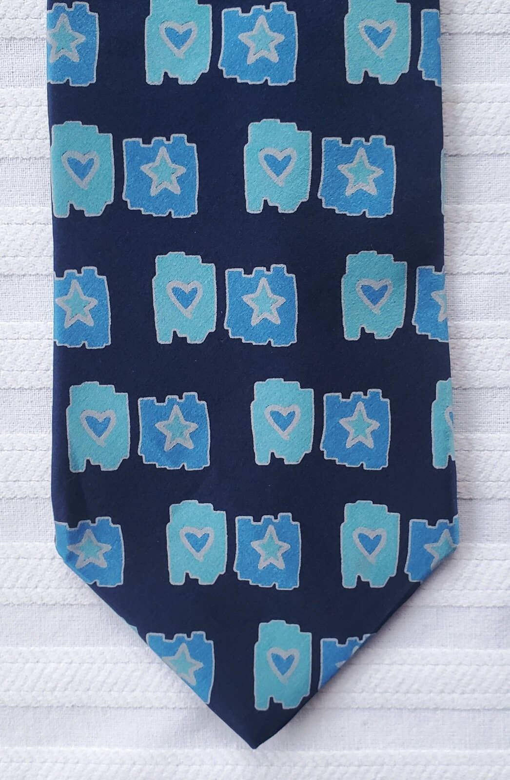 Great Vintage Jean-Charles JC de Castelbajac Silk Tie - Memphis Milano ...