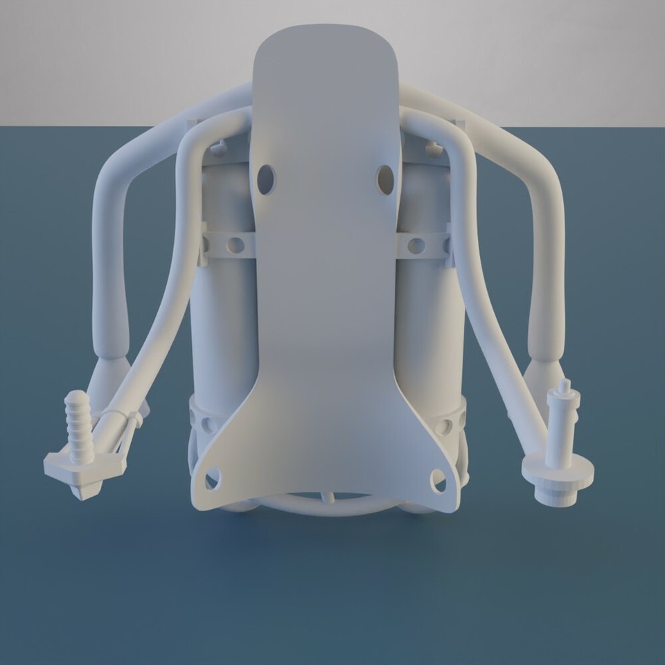 Lost in Space James Bond Jet Pack 3D printed for 12" 1/6 ACTION FIGURE ...