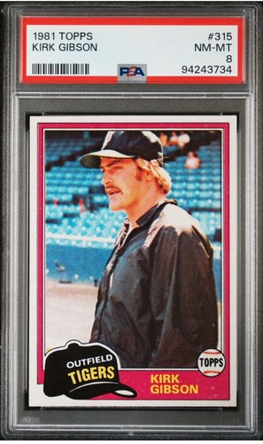 Kirk Gibson Rookie Card