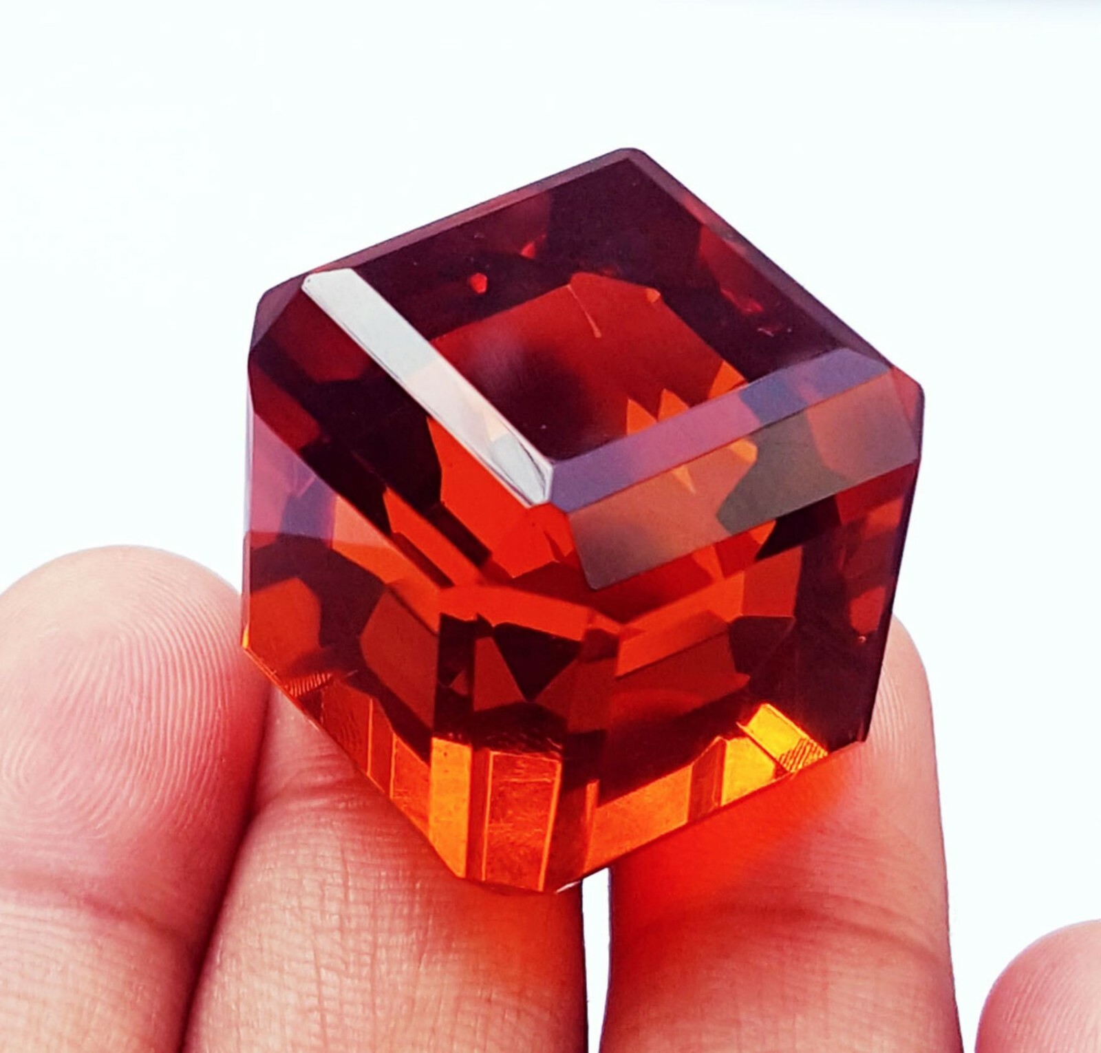 Orange Topaz Cube 145 to 150 Ct Certified Loose Gemstone On eBay R04 | eBay