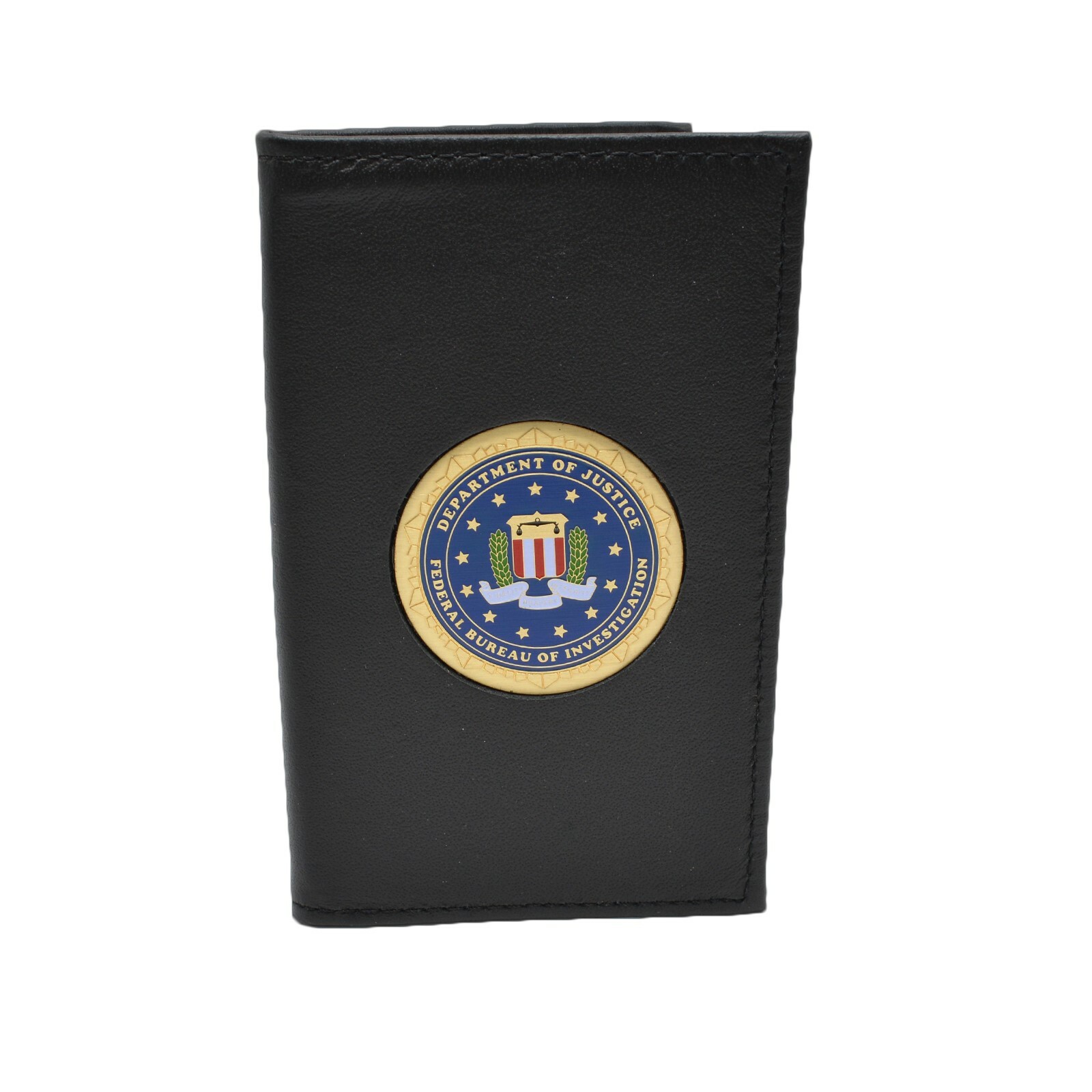 Perfect Fit Double ID Credential 3" X 5 1/8" Case Dress Leather FBI ...