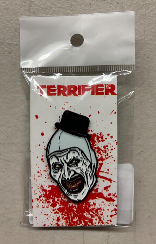 Terrifier Horror Movie Art the Clown Enamel Pin Trick or Treat Studios ...