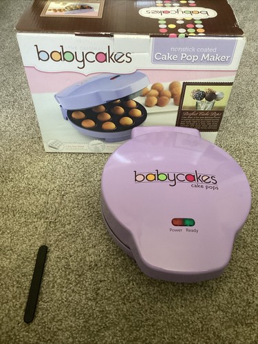 Babycakes Mini Cake Pop Maker Purple Makes 12 Non-Stick cake balls CP ...