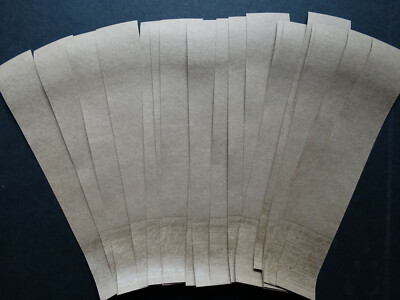 20 - Blank Cash Money Self-Sealing Straps Tan Saw Tooth Currency Bands ...