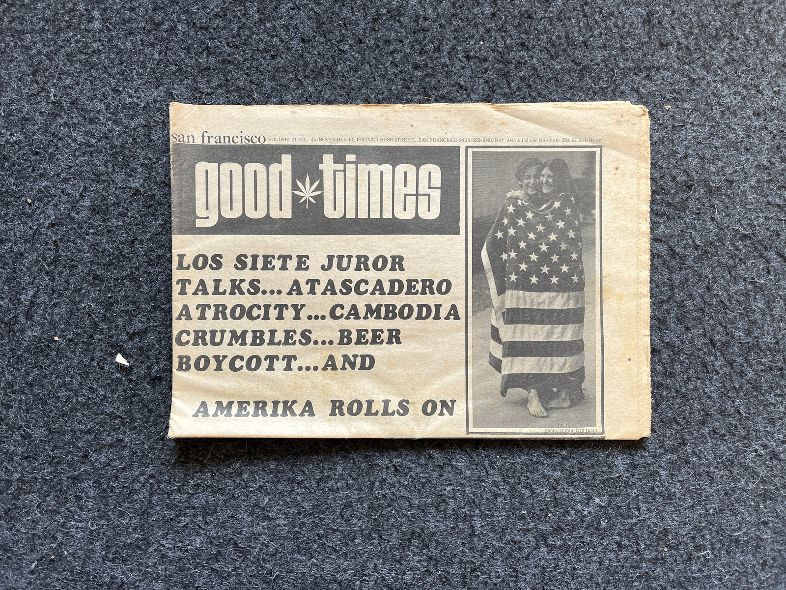 1970s Bombing of Cambodia, High Times Underground Newspaper, Black ...