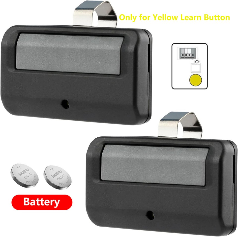 891LM Remote only for Yellow Learn Button of Liftmaster Garage Door ...