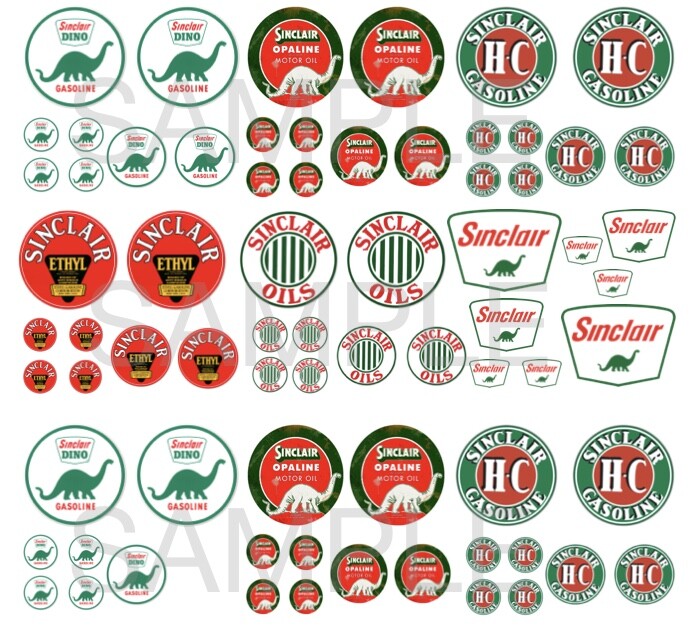 Sinclair Oil Decals