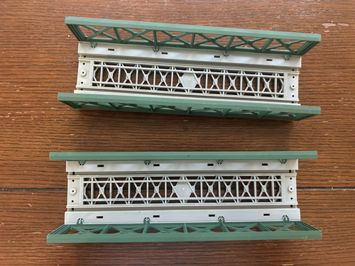 Set of (2) ROCO Truss Bridges - HO Scale - 9" - Green/Gray - From ...
