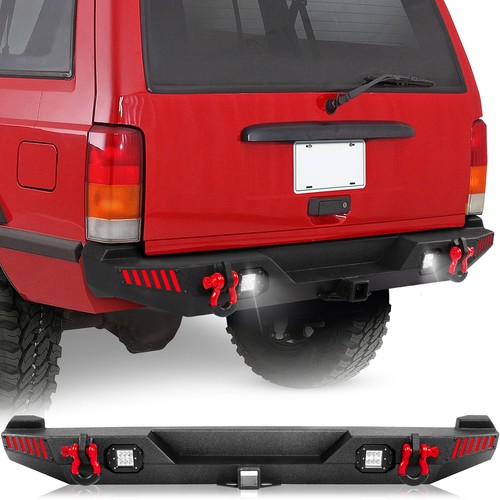 Rear Bumper for 1984-2001 Jeep Cherokee XJ (2/4 Doors) Off-Road Back ...