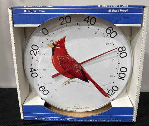 Vintage RARE The Original Jumbo Dial Thermometer Cardinal 12" New In ...