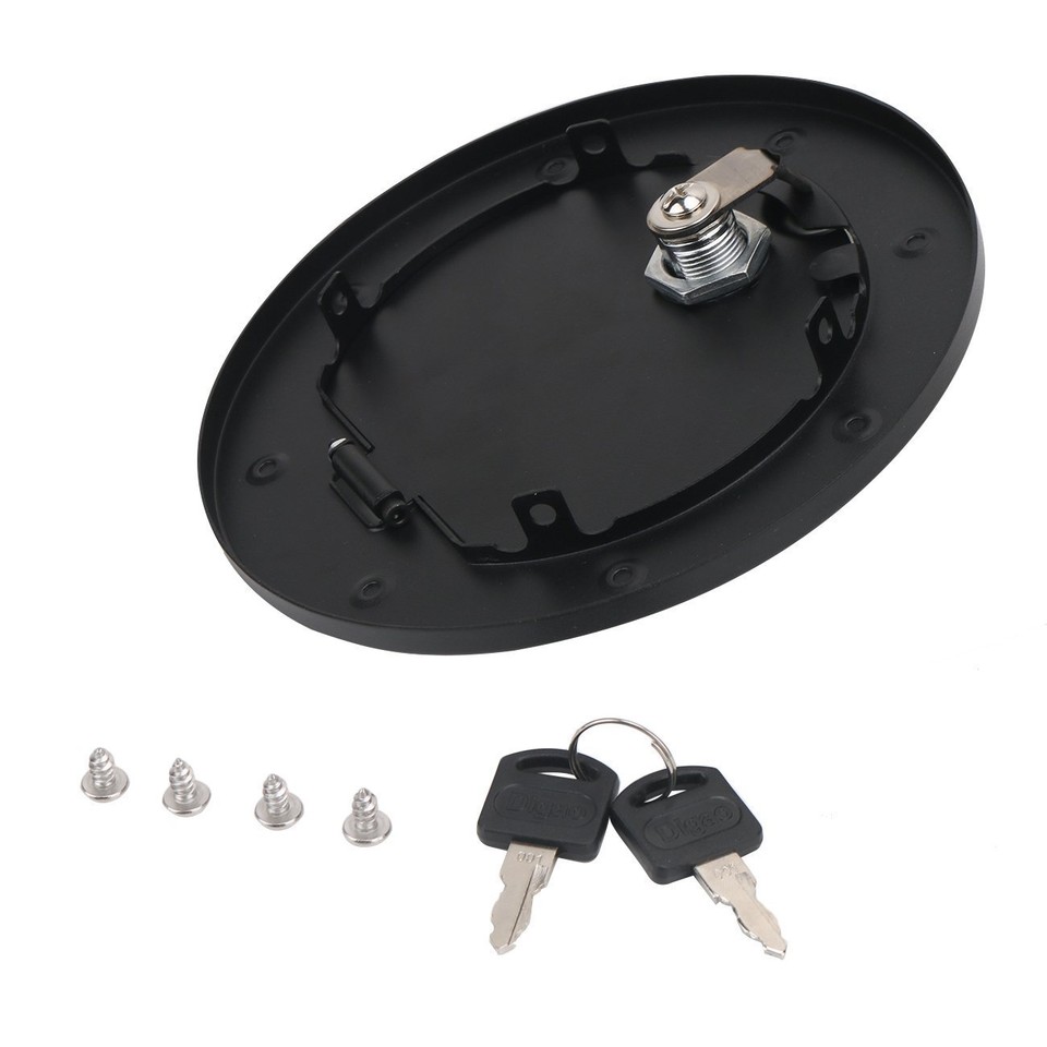 Fit 07-17 Jeep Wrangler 2/4 Door Locking Fuel Tank Gas Cover Housing ...