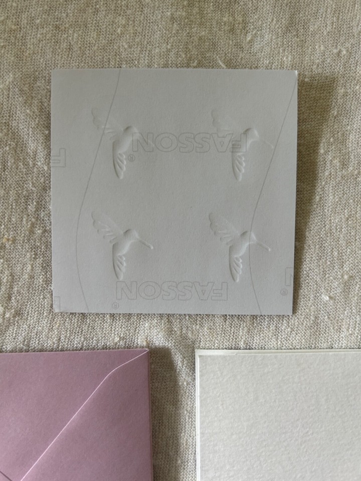 Papyrus Humming Bird Notecards Set, Pre-Owned, (Post Office Note Below ...