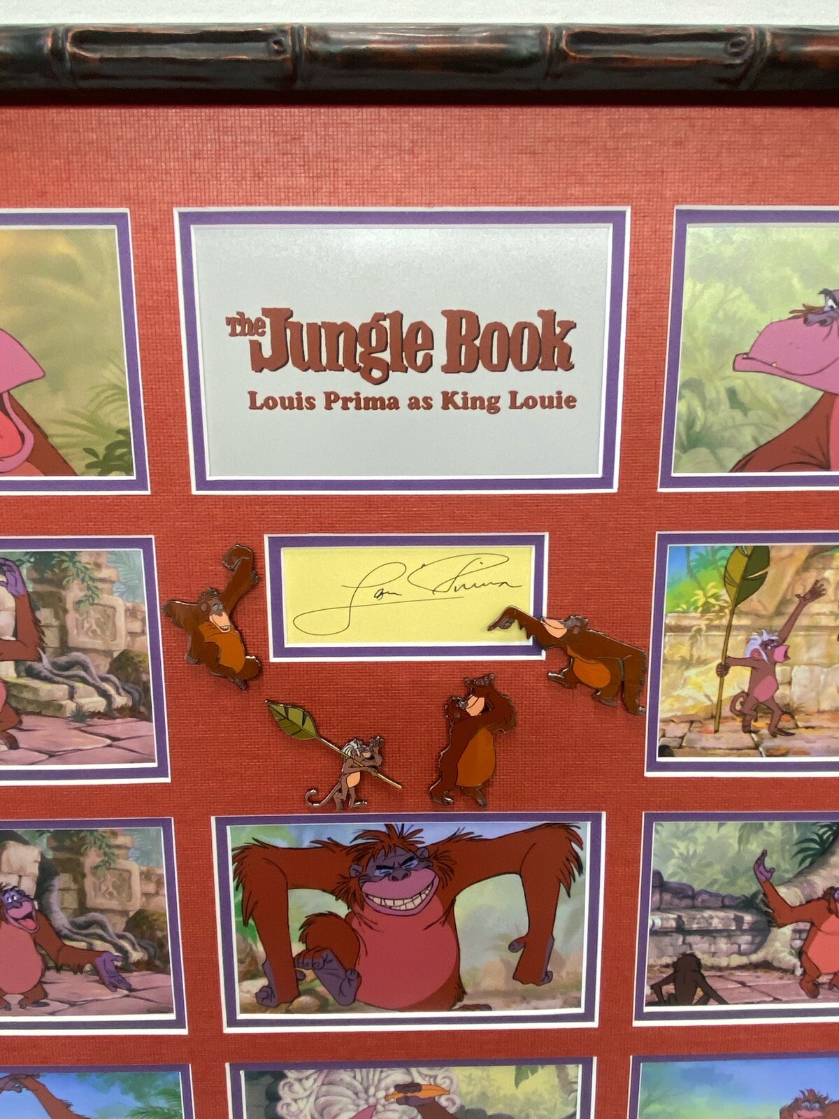 Louis Prima Voice Of King Louie Signed Autographed 22x44 Frame Disney ...