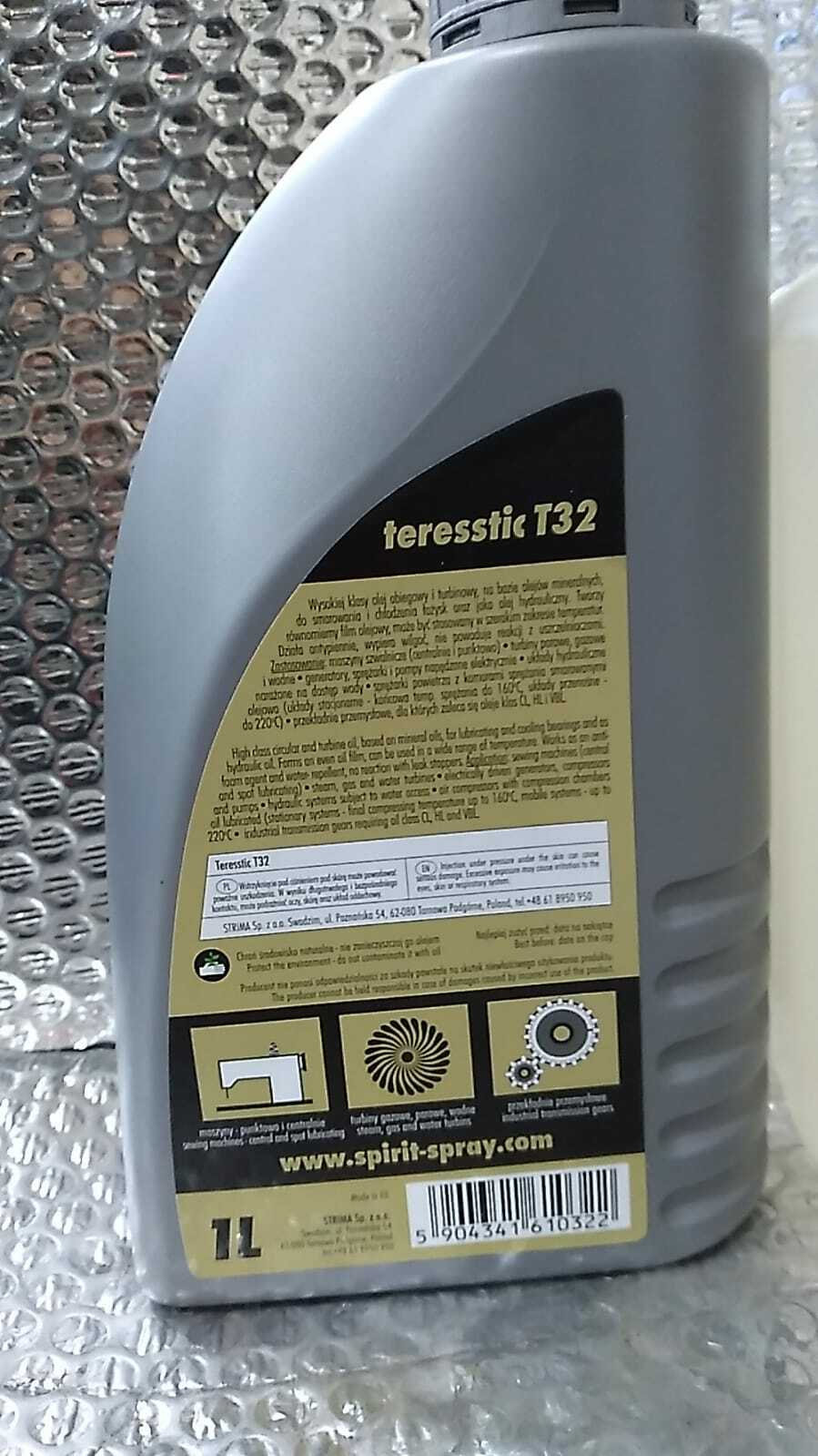 Teresstic T32 Alej Maszynowy Machinery Lubricant Oil 1L 8546459 | eBay