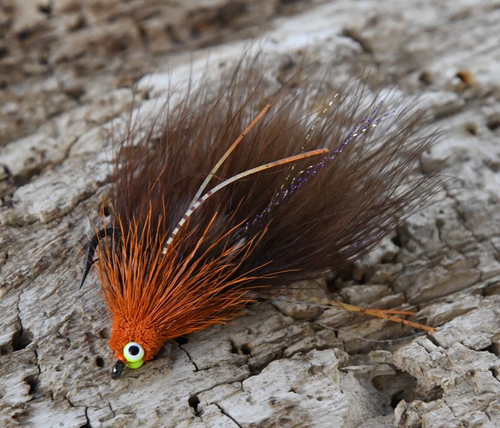 MB-Slider 1/0 Hook Small LE Orange/Brown Redfish Snook Saltwater Flies ...