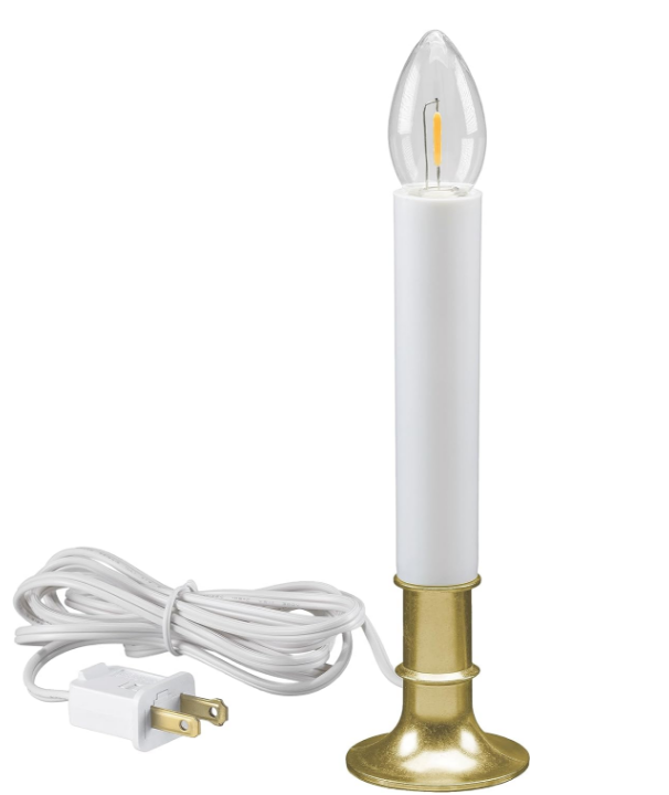 Electric Window Candle Light Glass Bulb - Home Decor 48” Cord 4 or 8 ...