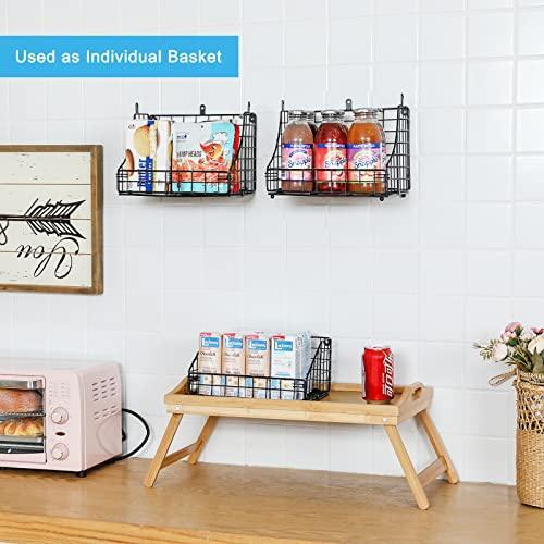 Stackable Tea Bag Organizer with Removable Divider and Hooks Wall Mount 3 Tier | eBay