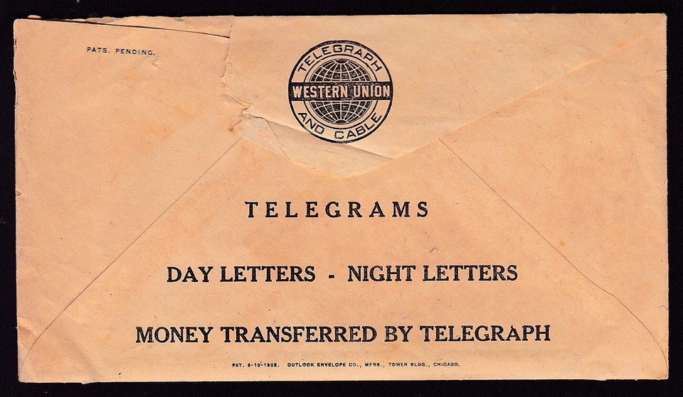WESTERN UNION TELEGRAM, 1918, SAN ANTONIO, TEXAS W/LETTER | eBay