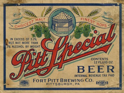 Pitt Special Beer Label 12" x 16" Metal Sign | eBay