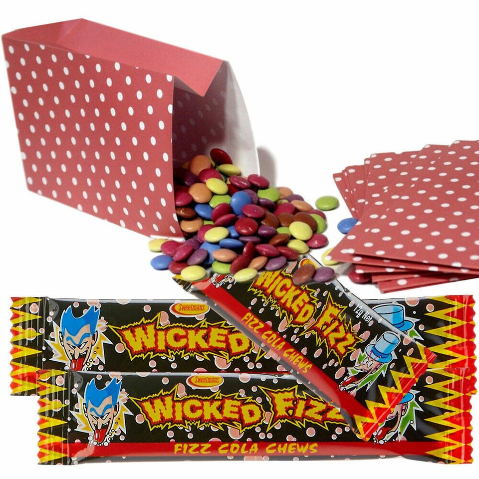 Wicked Fizz 72 Cola Chews Candy Buffet Halloween Party Favours Bulk ...