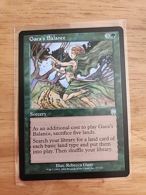 Gaea's Balance - Apocalypse - MTG Magic - Uncommon - Green Sorcery | eBay