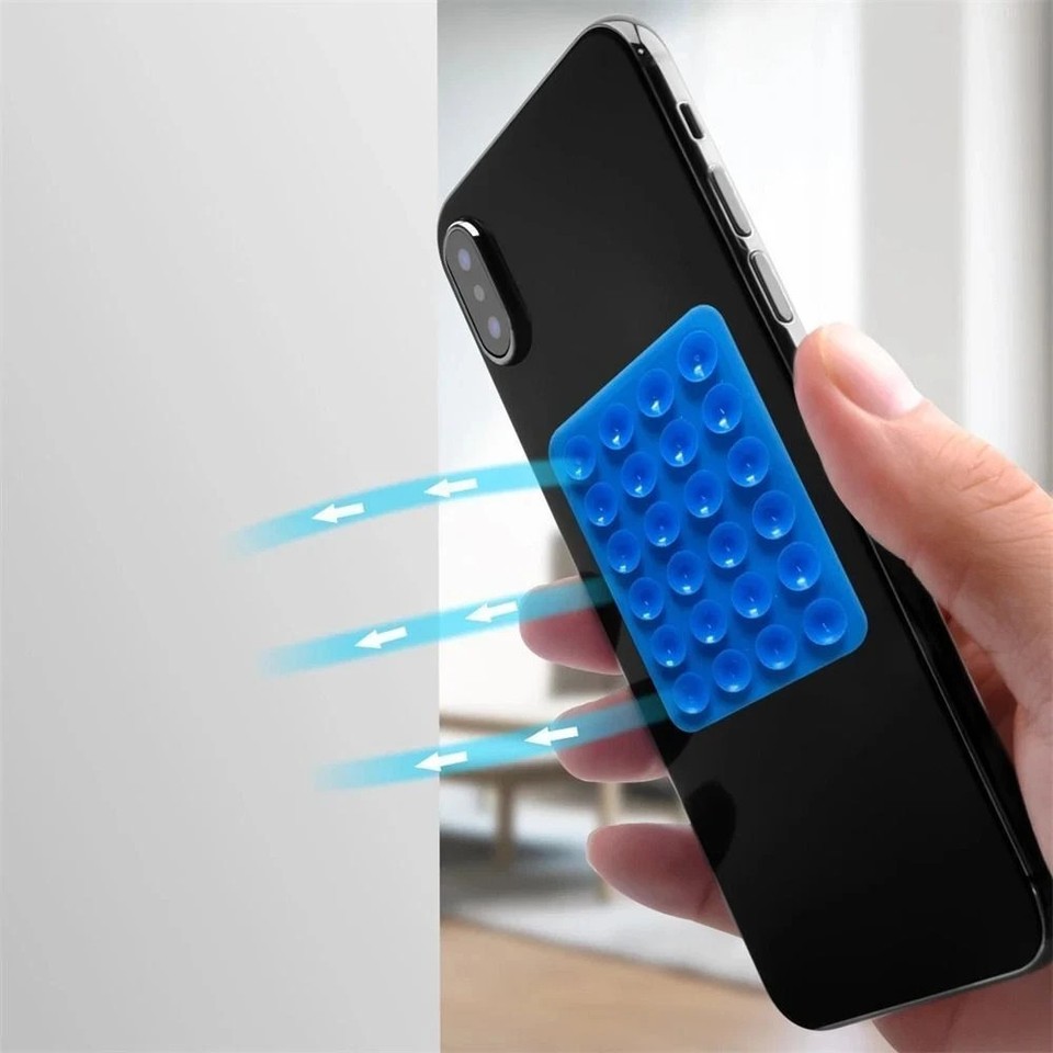 Double Side Silicon Suction Pad Mobile Phone Case Fixture Sticky Grip ...