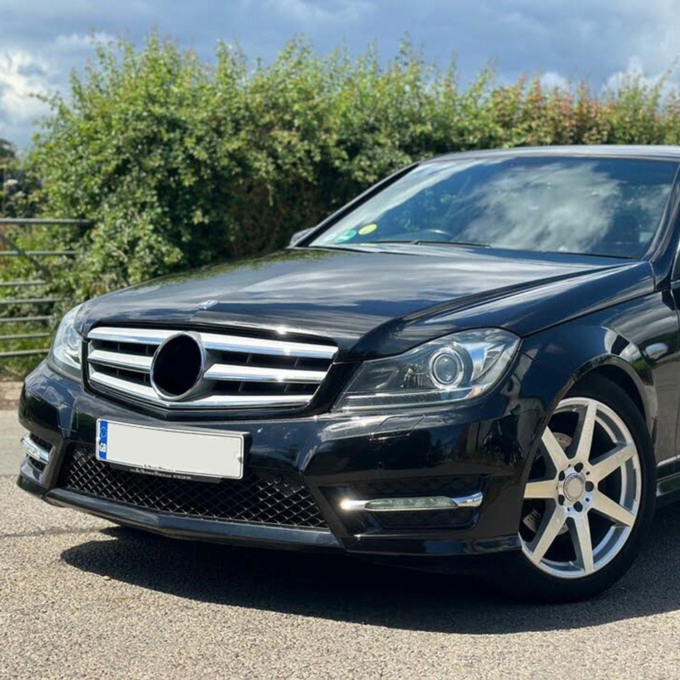 WHITE LED DAYTIME RUNNING FOG LIGHT FOR 07-14 MERCEDES-BENZ C-CLASS ...