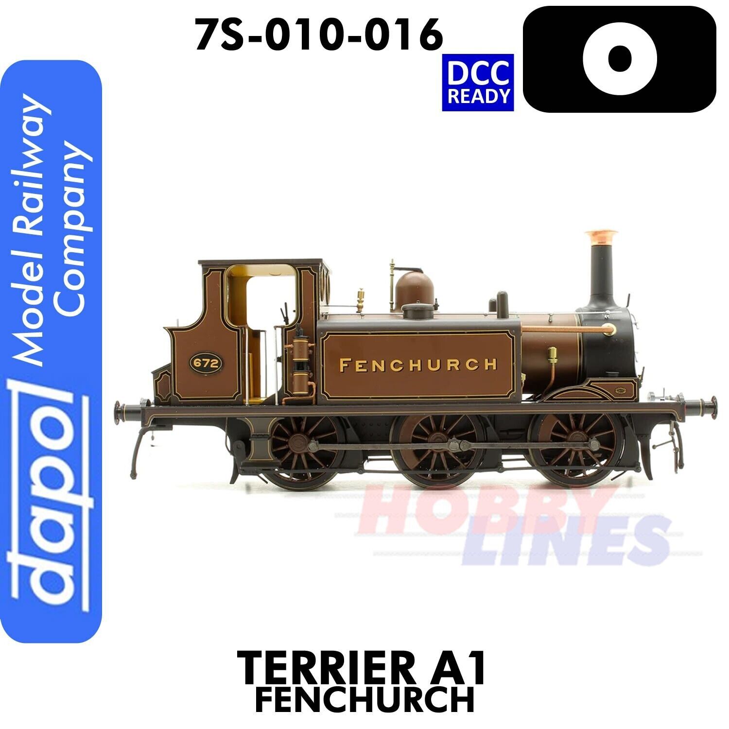 TERRIER A1 FENCHURCH Marsh Brown Steam Locomotive O gauge 1:43 Dapol 7S ...