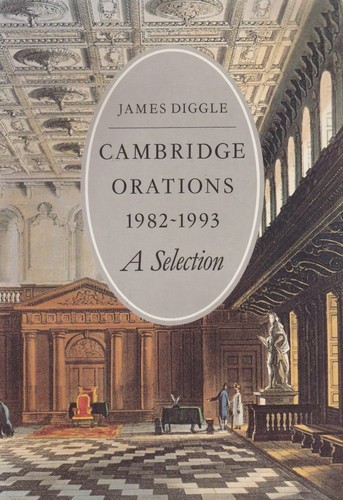 JAMES DIGGLE Cambridge Orations 1982-1993 A Selection 1994 SC Book | eBay